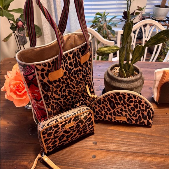 Consuela | Bags | Consuela Brown Leopard Print Tote Bag | Poshmark